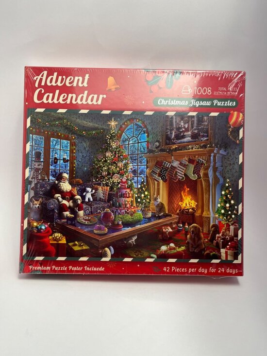 Unbranded | Holiday | Advent Calendar Christmas Jigsaw Puzzle 08 Pieces ...